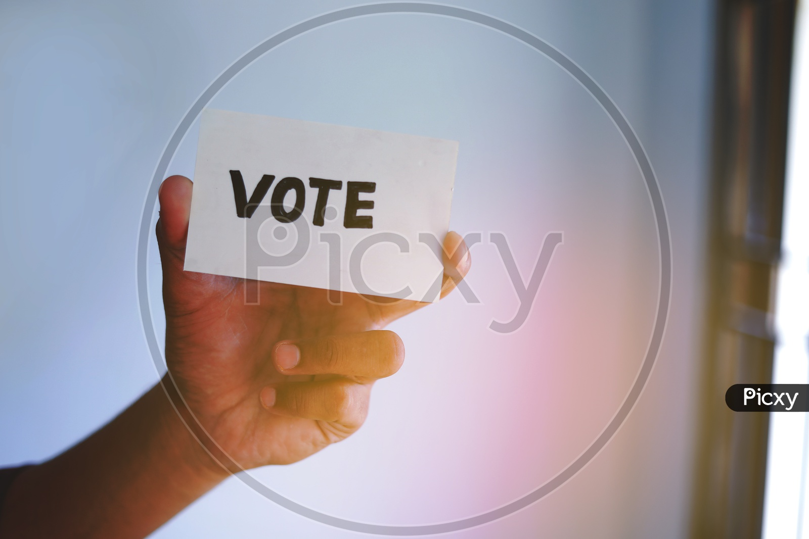 Image of Hands Showing Vote Note For Voting In Elections-BD220762-Picxy