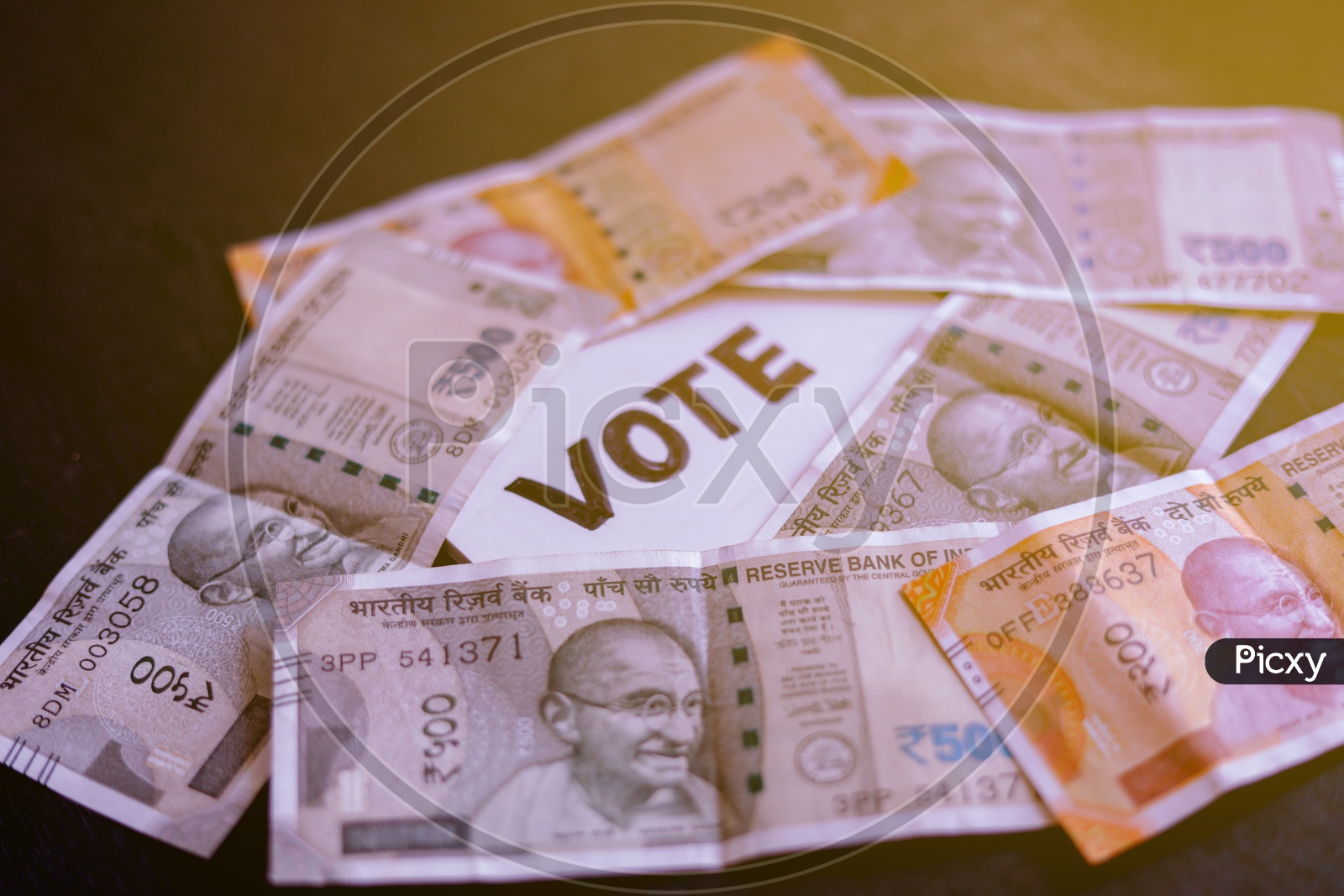 Image of Cash For Vote Concept , Currency In Election For Voters ...