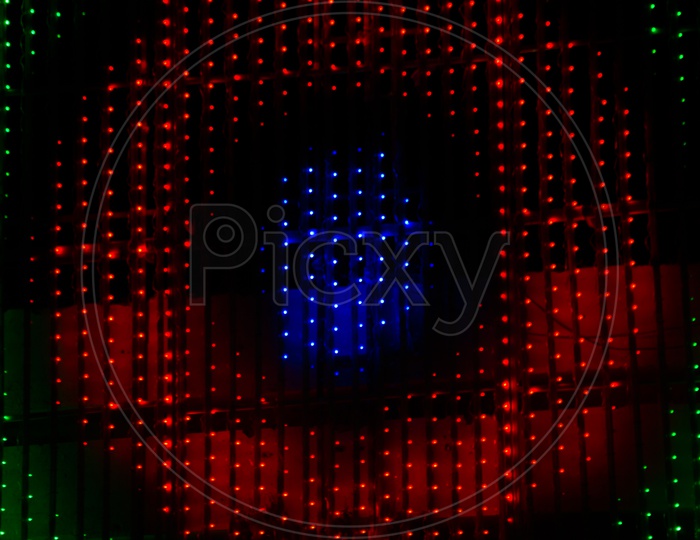 Image of Abstract Led Light Bokeh Patterns Background-HM880902-Picxy