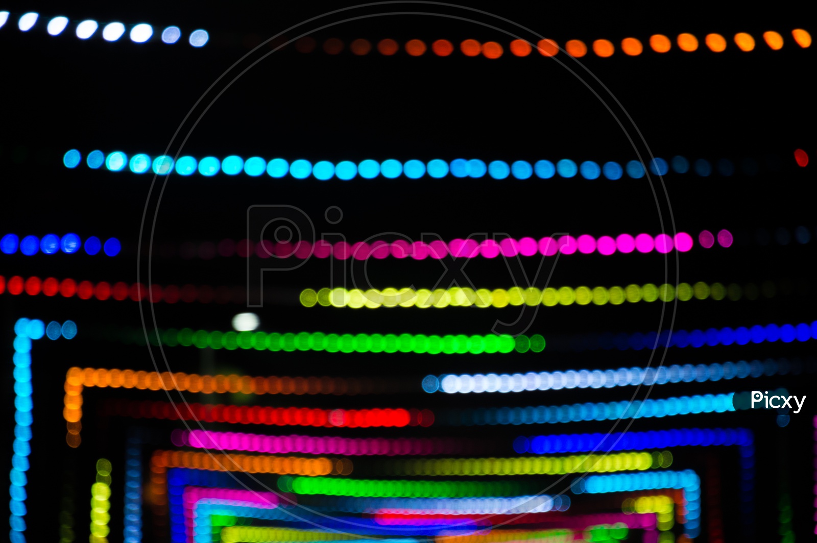 Image of Abstract Led Light Bokeh Patterns Background-YO168702-Picxy