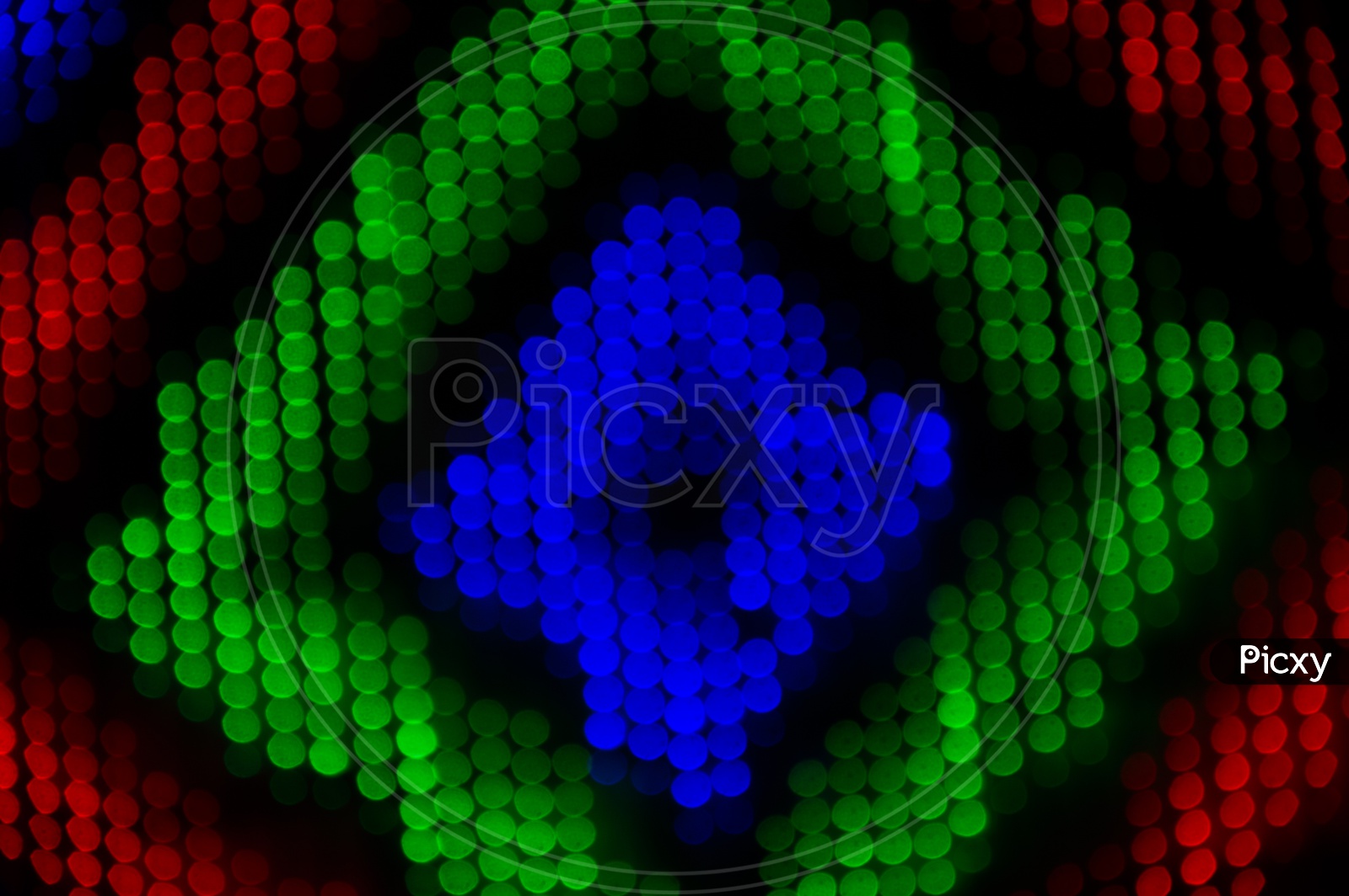 Image of Abstract Led Light Bokeh Patterns Background-PT972437-Picxy