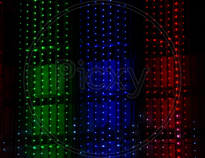 Image of Abstract Led Light Bokeh Patterns Background-IQ798670-Picxy