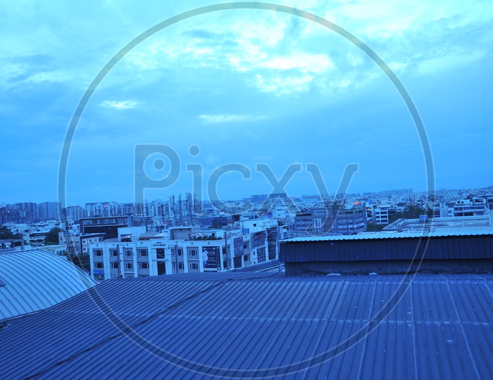 Image of City Scape View With Buildings And Apartments-QF593838-Picxy