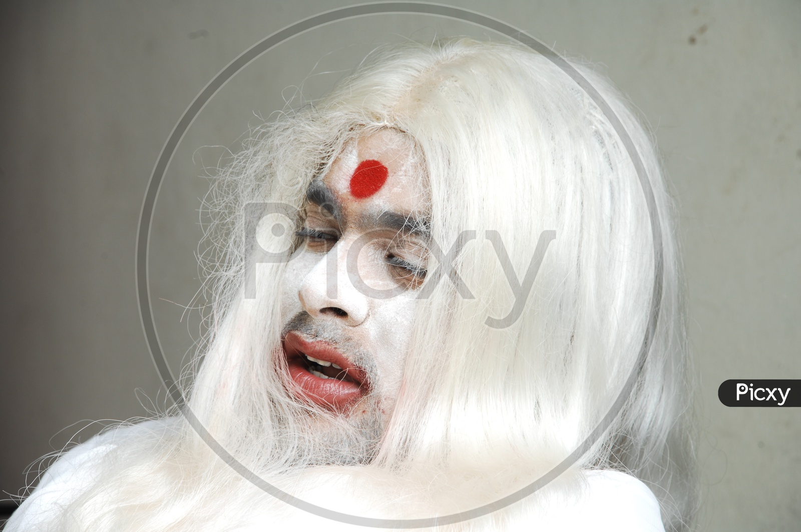 Image of Man in a Old Woman Getup for Movie-JN475721-Picxy