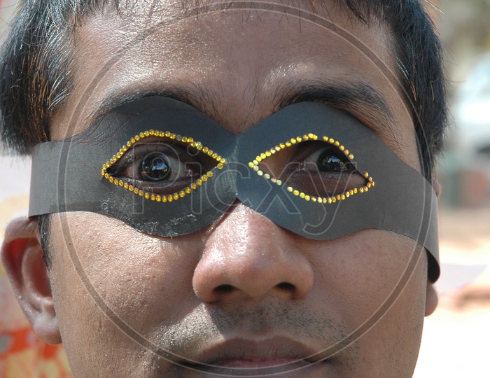 Image of Young Man with Eye Mask-DI496170-Picxy