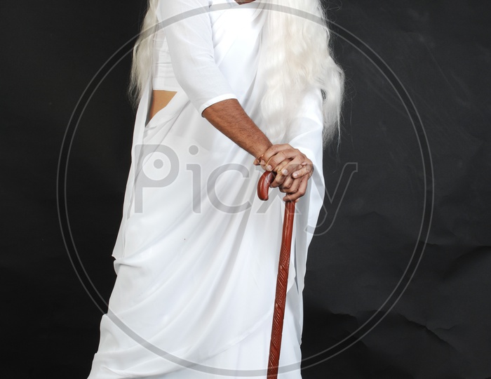Image of Man in a Old Woman Getup for Movie-RD093831-Picxy