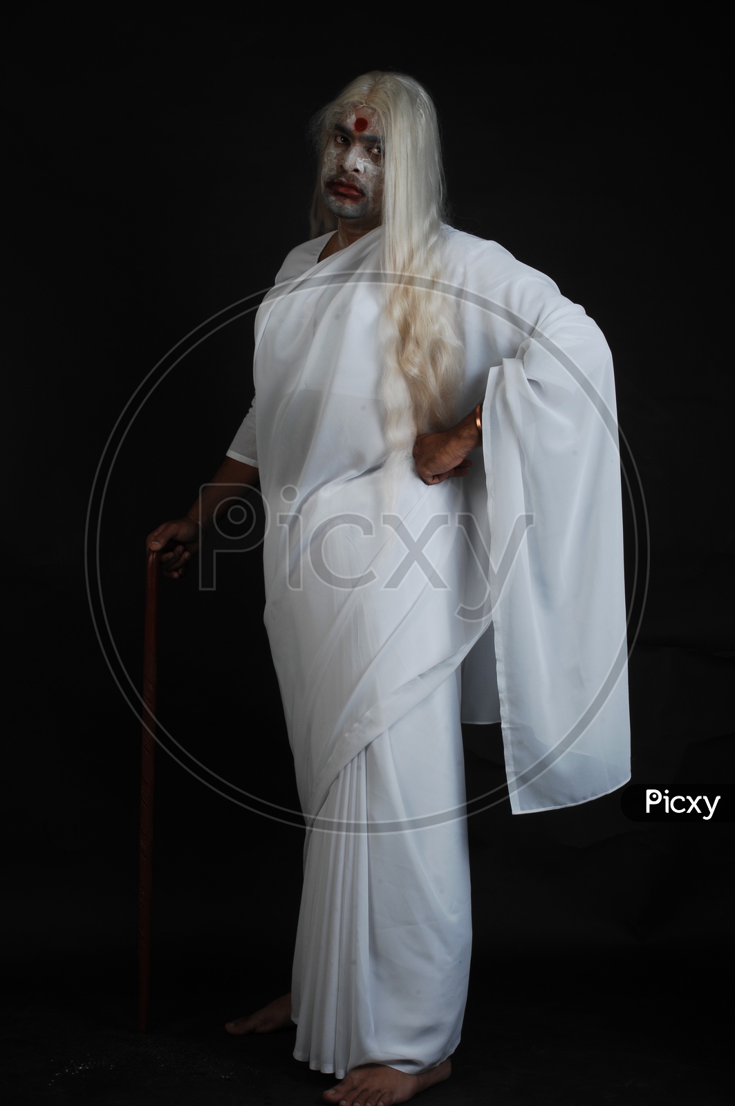 Image of Man in a Old Woman Getup for Movie-EZ846811-Picxy