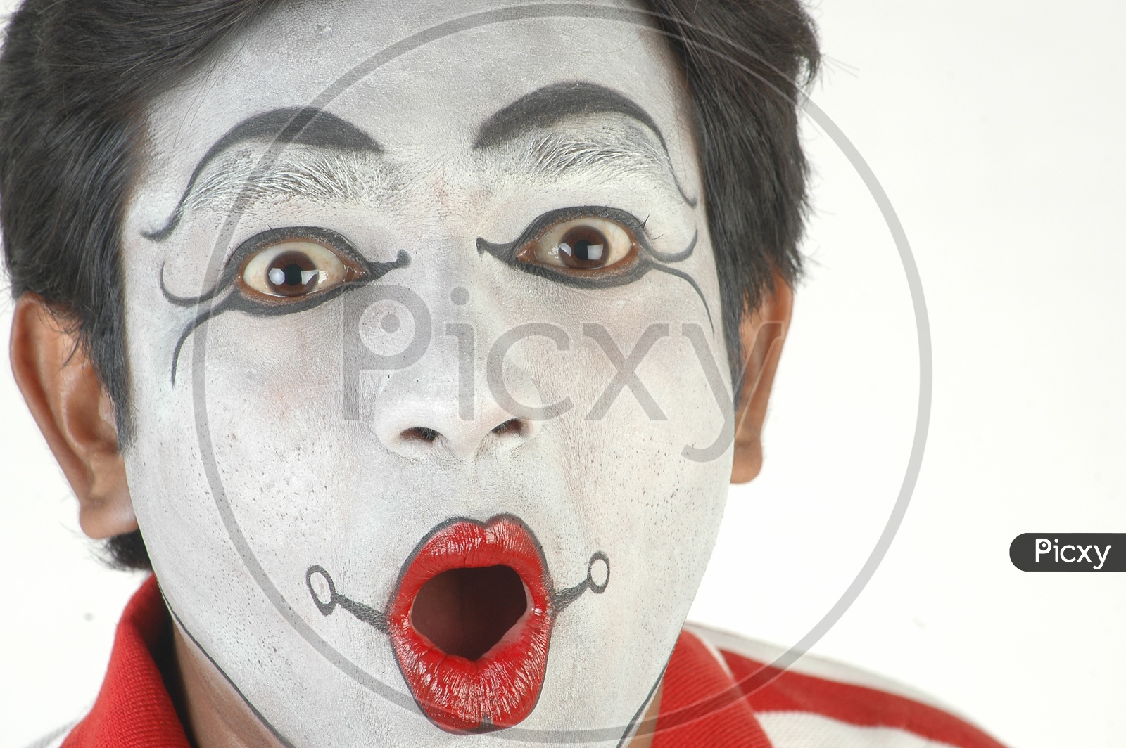 Image of Male Mime Artist With Expressions-CZ205147-Picxy
