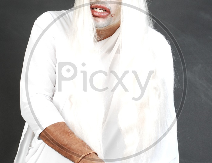 Image of Man in a Old Woman Getup for Movie-KX173179-Picxy