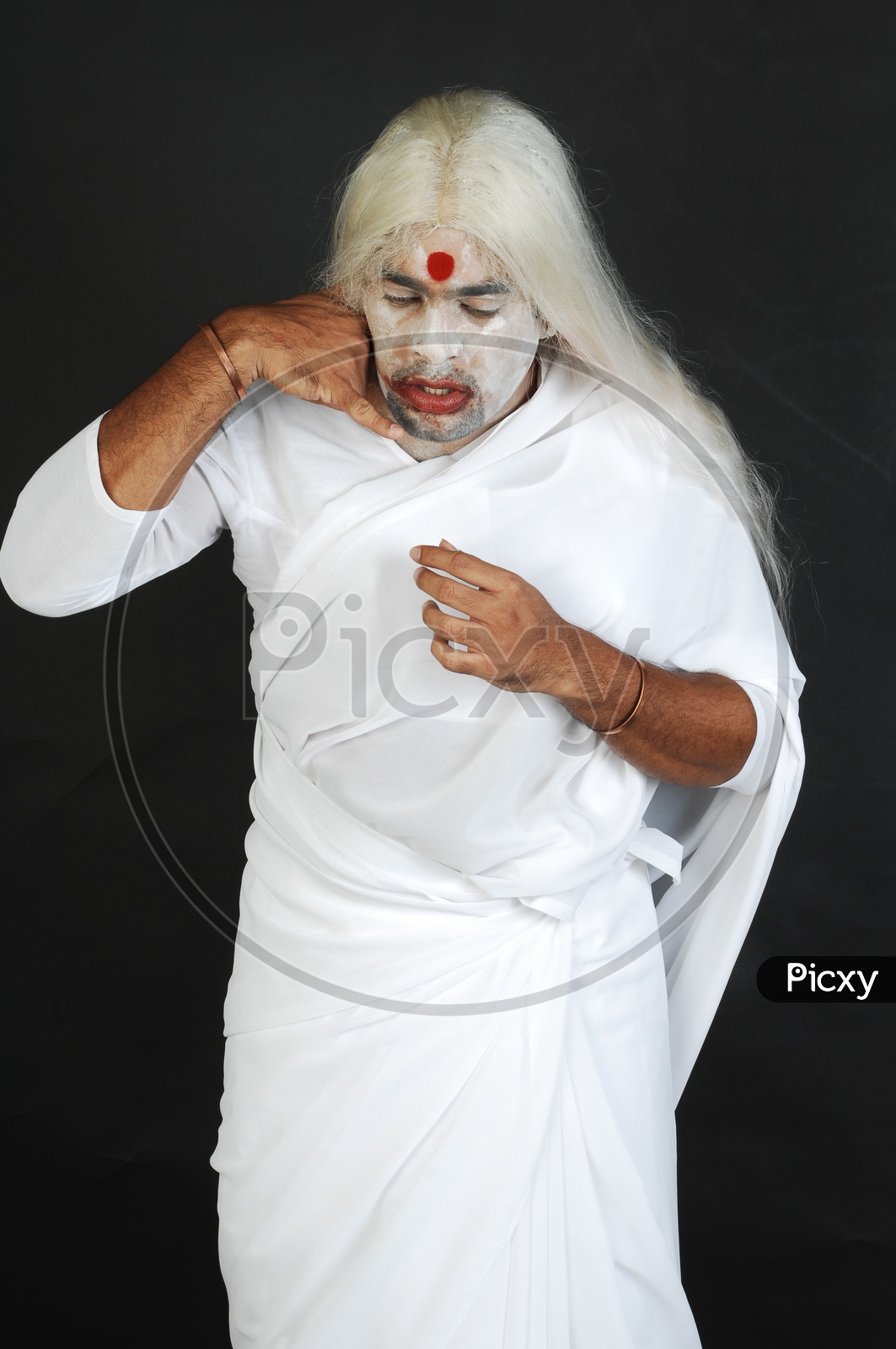 Image of Man in a Old Woman Getup for Movie-PN915172-Picxy