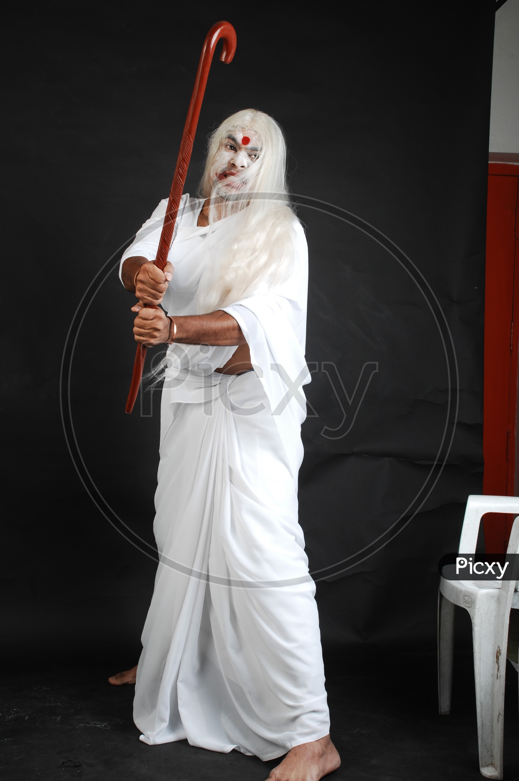 Image of Man in a Old Woman Getup for Movie-YP318912-Picxy