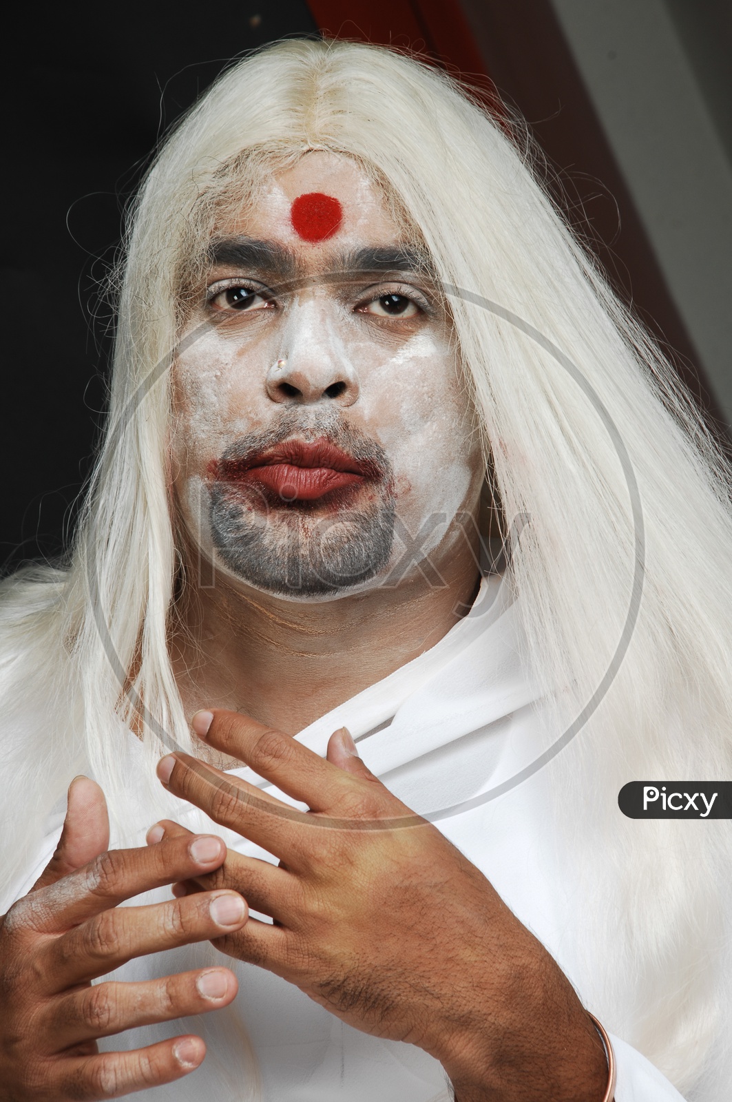 Image of Man in a Old Woman Getup for Movie-EV442203-Picxy