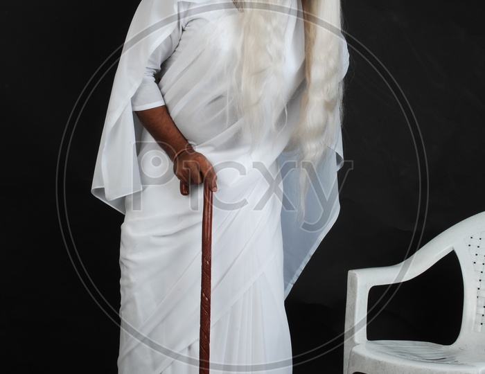 Image of Man in a Old Woman Getup for Movie-EZ846811-Picxy
