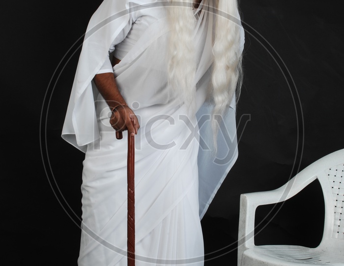 Image of Man in a Old Woman Getup for Movie-BL229926-Picxy