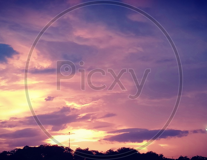 Image of Blue Hours Sky With Clouds-MG199008-Picxy