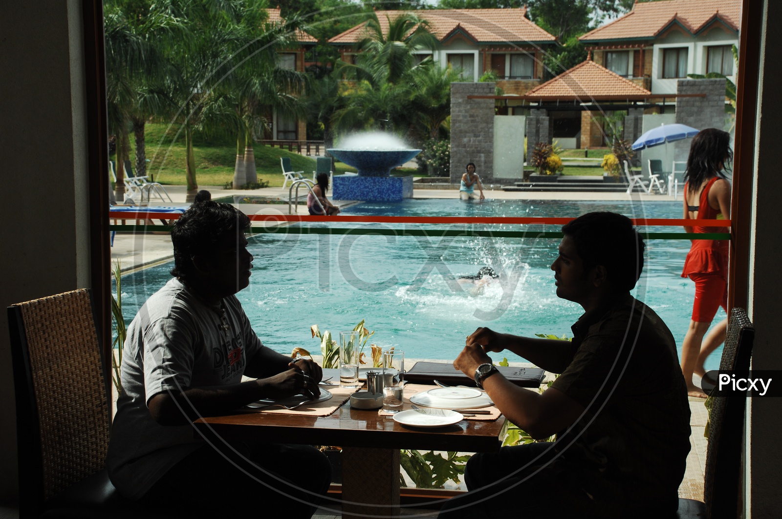 Image of Friends in a Restaurant-ZF227437-Picxy