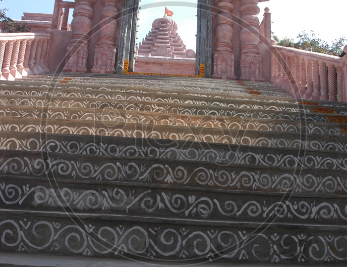 Image of Stair Case Of Jain Temple With Entrance Arch-RH083782-Picxy