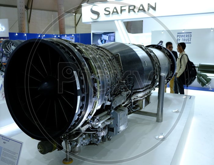 Image of Snecma M88 Engine displayed at Bangalore Aero India 2019 ...