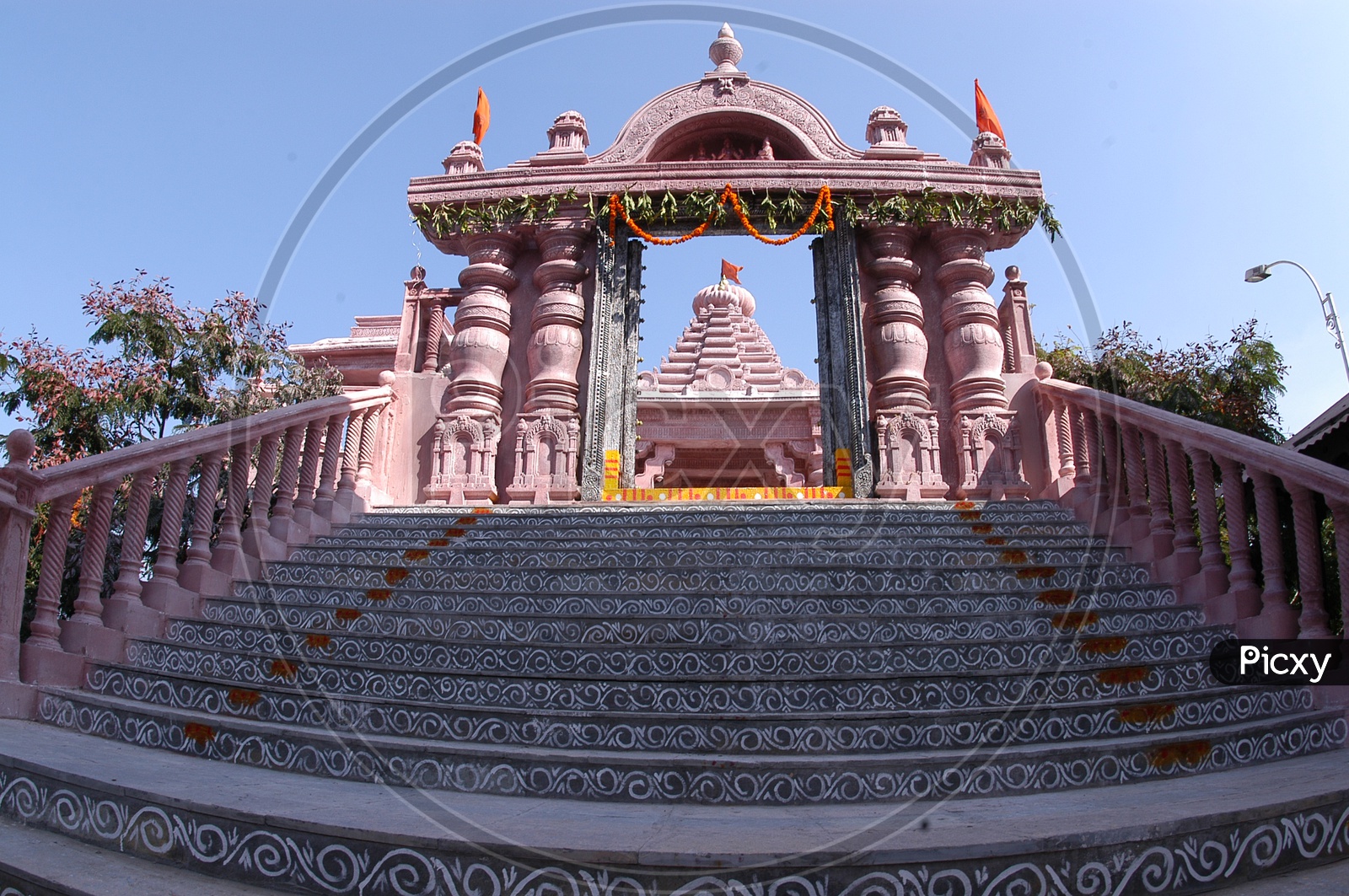 Image of Stair Case Of Jain Temple With Entrance Arch-LI703428-Picxy
