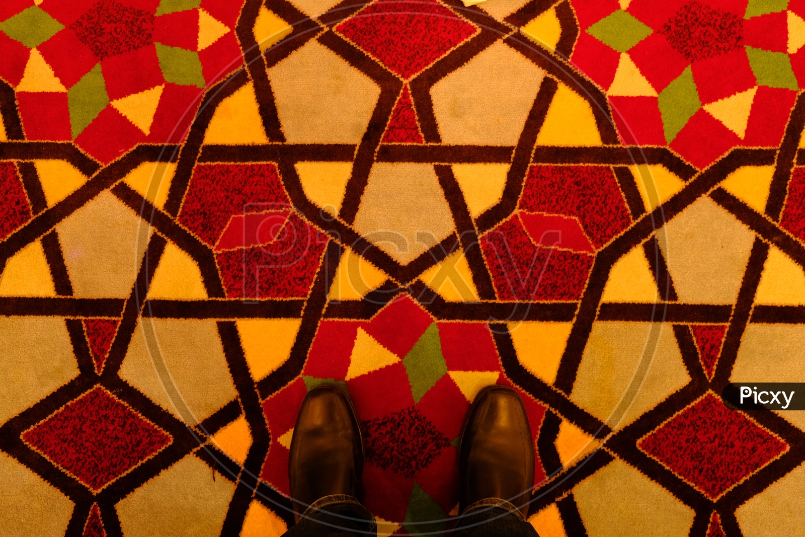 Image of Floor Mat Design With Human Foot-PI254681-Picxy
