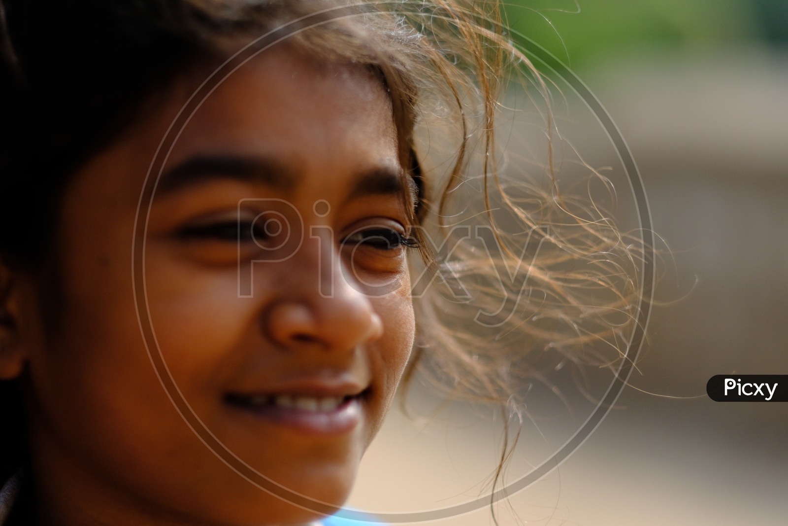 Image of Indian Rural Village Girl With Smile Face-BM565998-Picxy