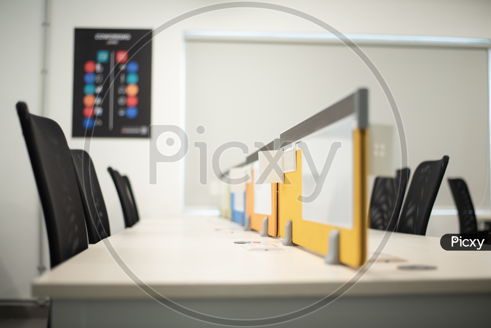 Image of Cabin or cubicle space in a co working space.-PX698124-Picxy