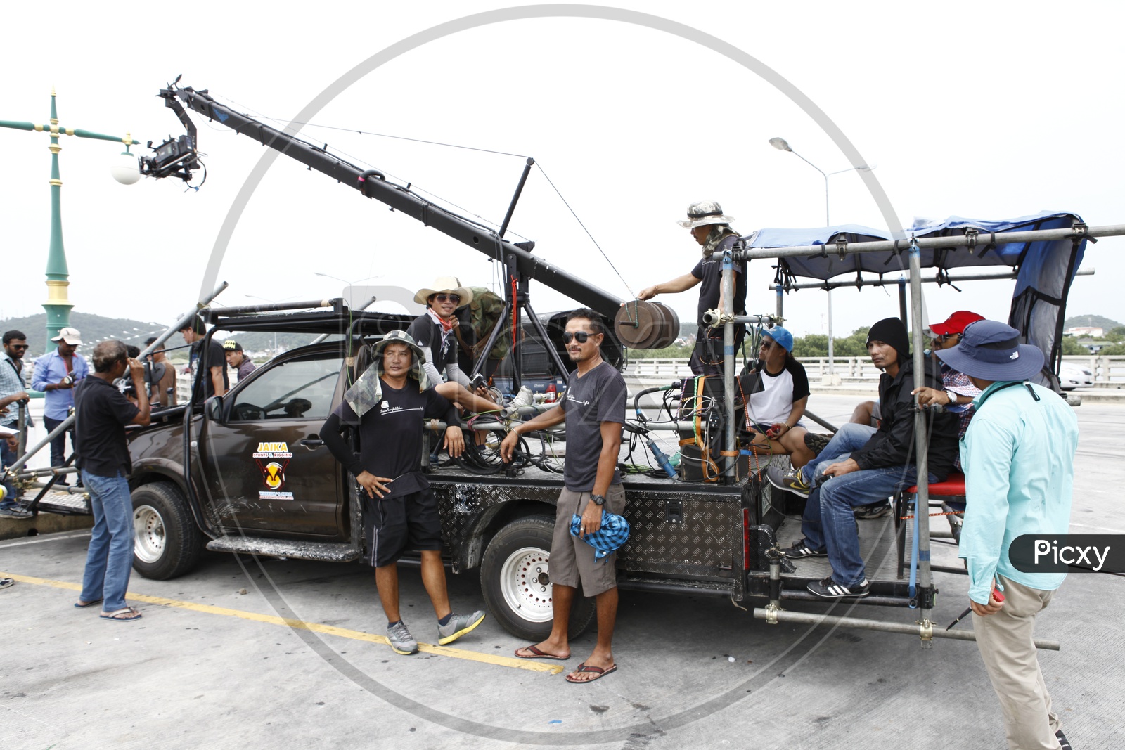 Image of Movie Shooting With a Jimmy Camera In a Car Ride Scene ...