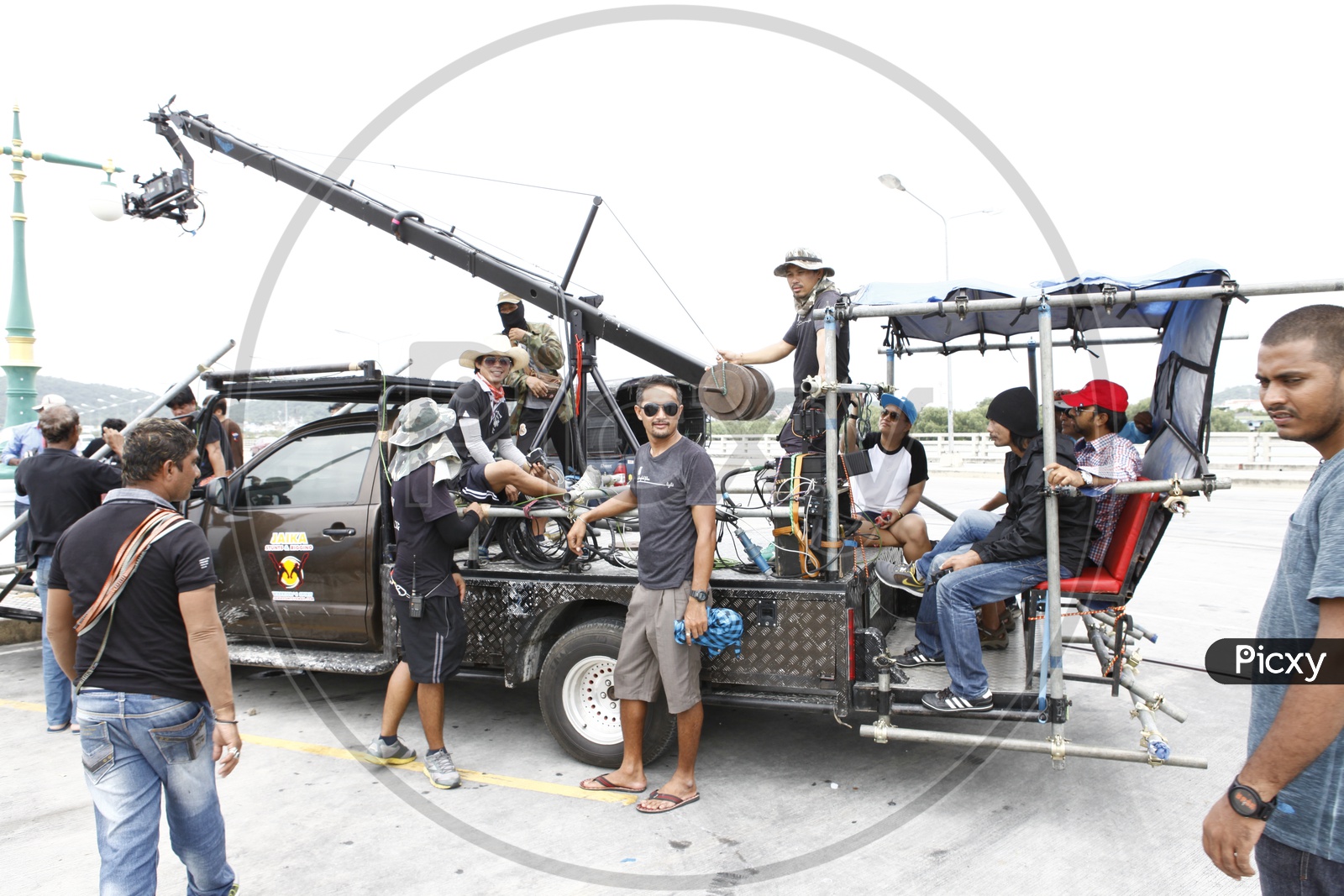 Image of Movie Shooting With a Jimmy Camera In a Car Ride Scene ...