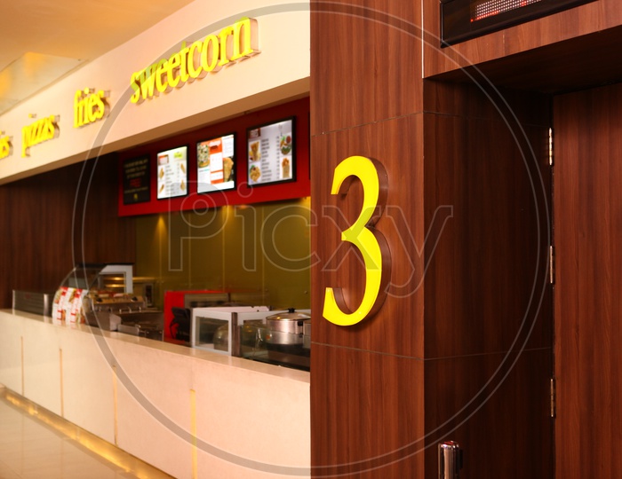 Image of Eateries Stalls or Food Stalls in an Multiplex Theater ...