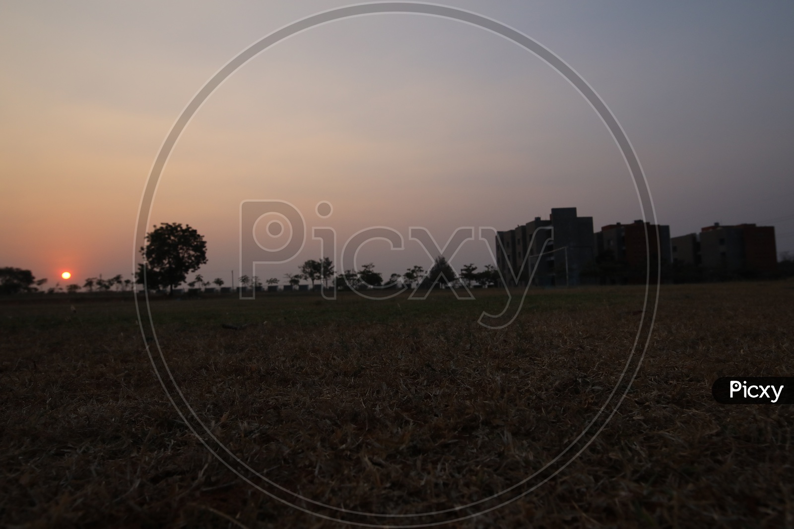 Image of Sunset Over Institute Of Management Technology IMT Hyderabad ...