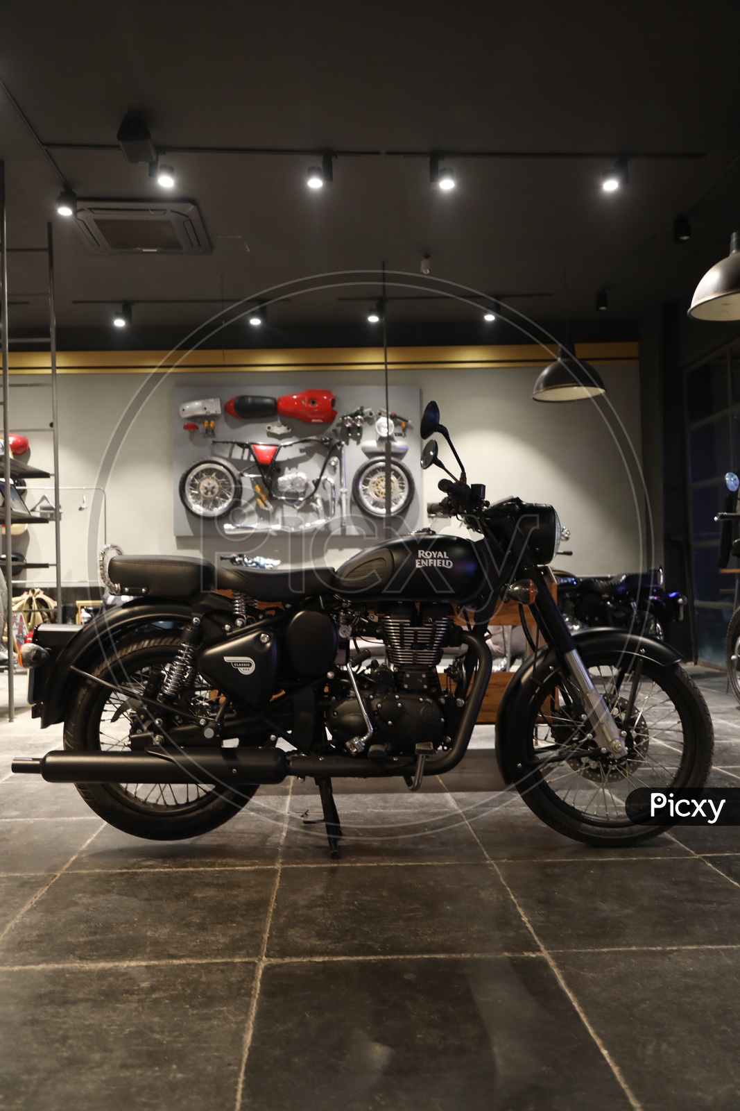 Image of Royal Enfield Bike in a Showroom-IV740616-Picxy