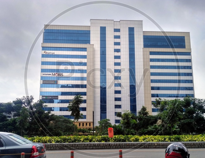 Image of Corporate Office Building With Company Names-JI961796-Picxy