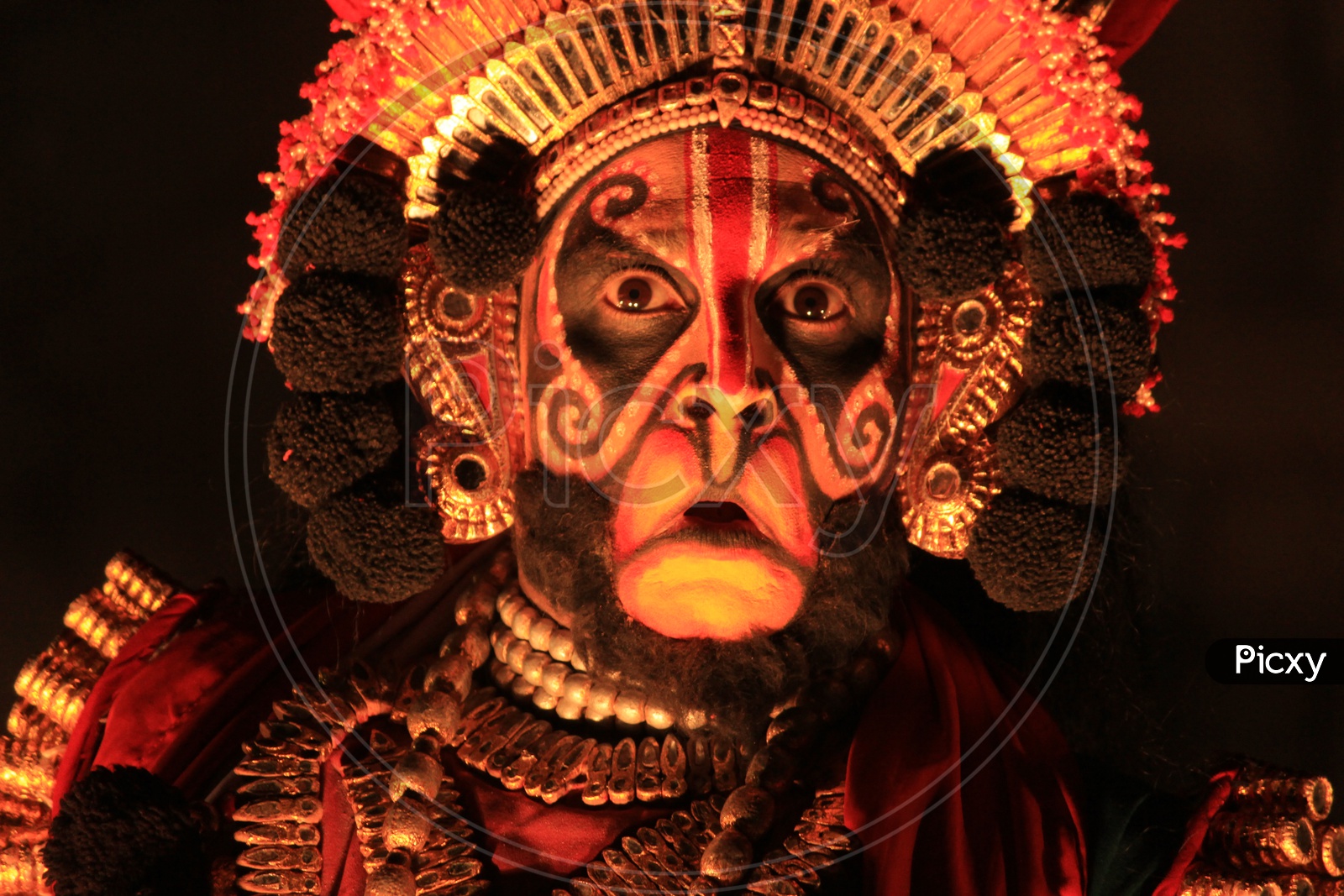 Image of Thirayattam Traditional Kerala Dance Art Form Performing On ...