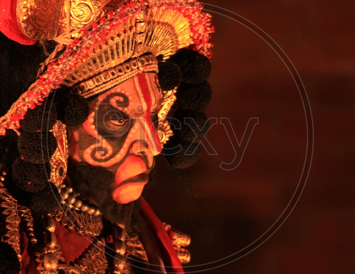 Image of Thirayattam Traditional Kerala Dance Art Form Performing On ...