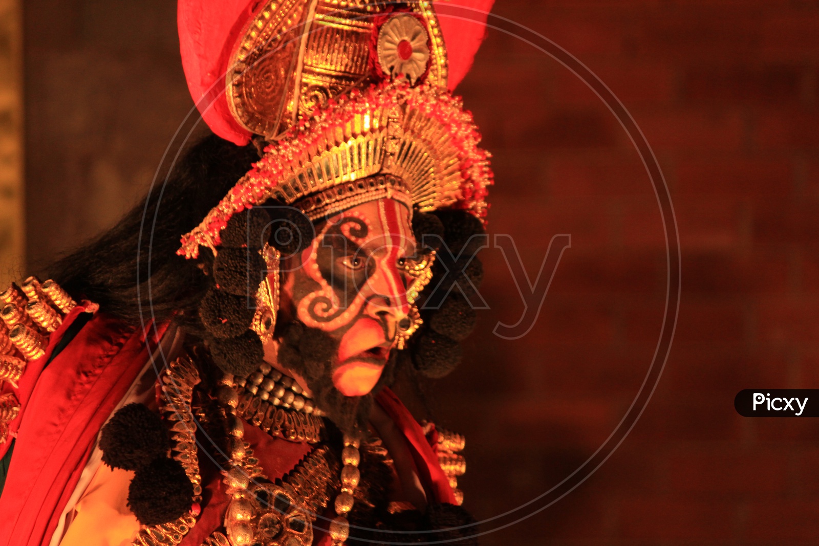 Image of Thirayattam Traditional Kerala Dance Art Form Performing On ...
