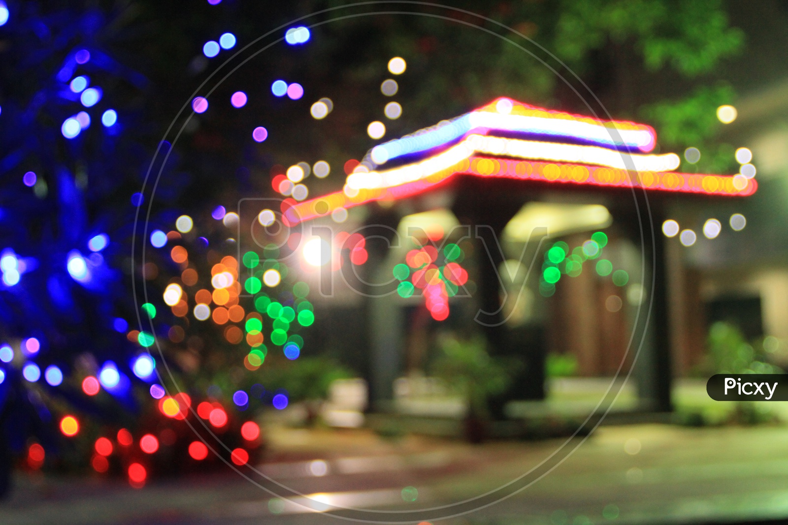 Image of Led Light Bokeh Background-CZ015095-Picxy