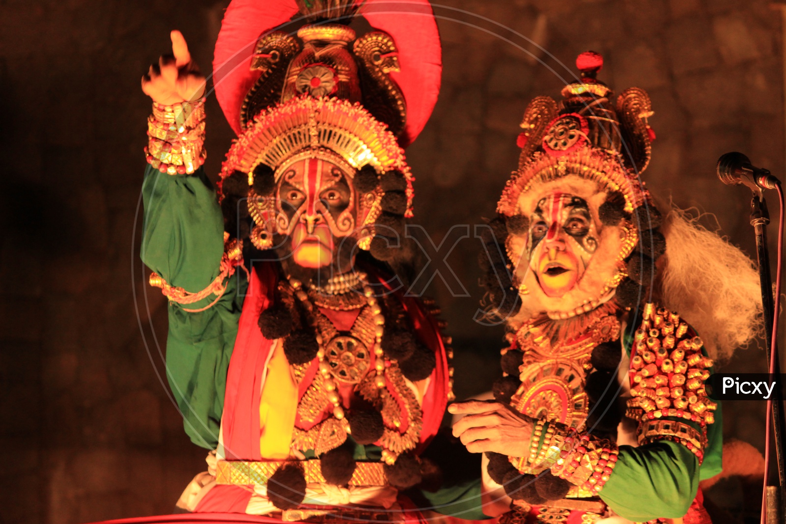 Image of Thirayattam Traditional Kerala Dance Art Form Performing On ...