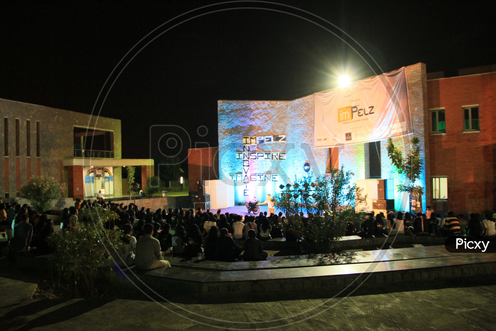 Image of Standup Comedy Artist Performing On Stage in an Event-VL680437 ...