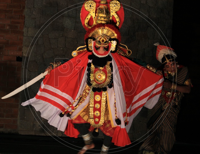 Image of Thirayattam Traditional Kerala Dance Art Form Performing On ...