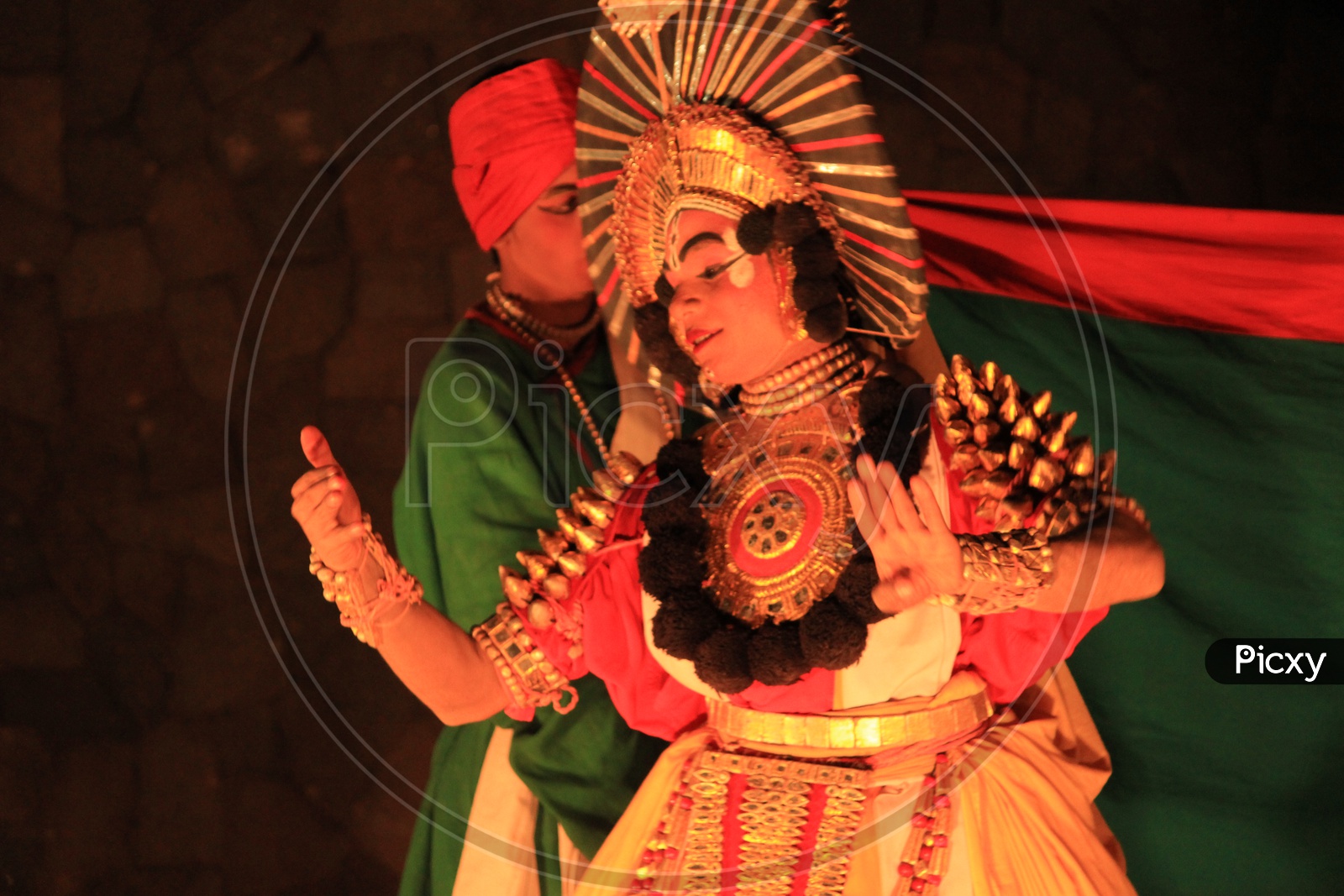 Image of Thirayattam Traditional Kerala Dance Art Form Performing On ...