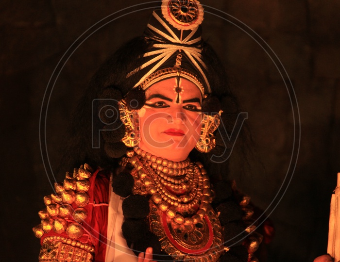 Image of Thirayattam Traditional Kerala Dance Art Form Performing On ...