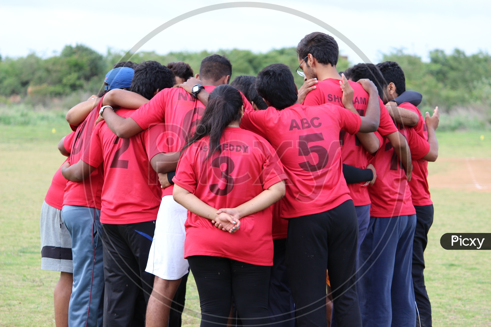 Image of Cricket Players As a Group in a Ground-WN832774-Picxy