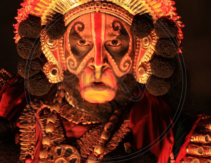 Image of Thirayattam Traditional Kerala Dance Art Form Performing On ...