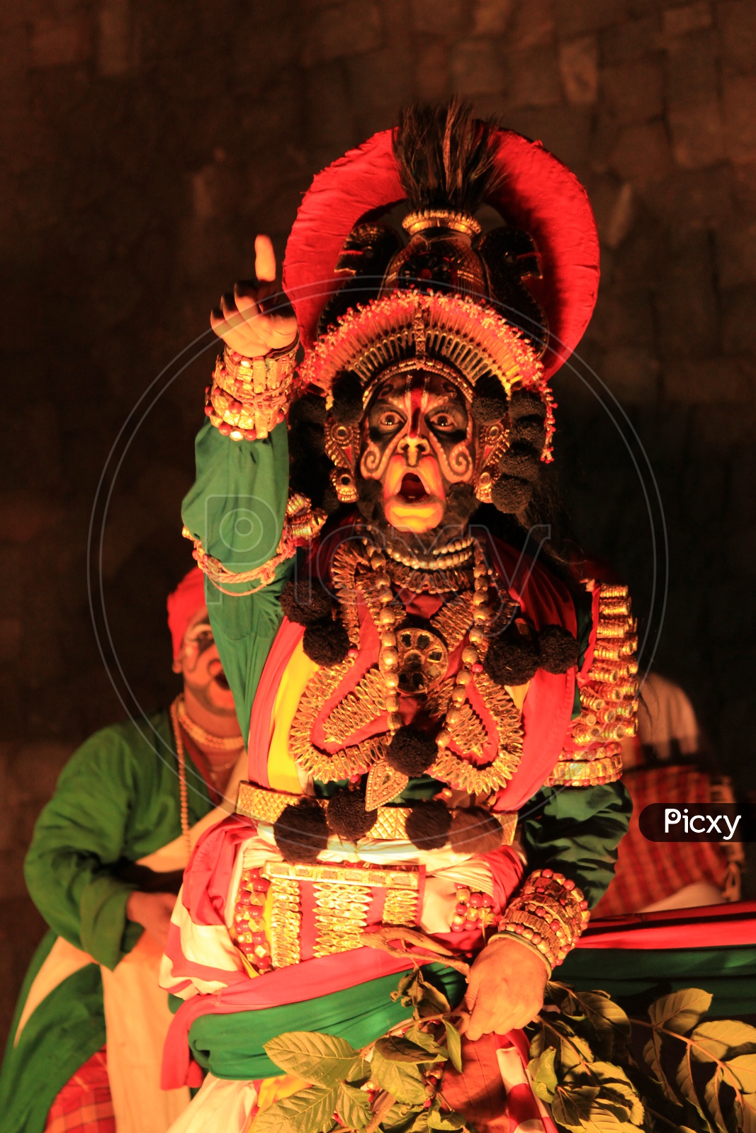 Image of Thirayattam Traditional Kerala Dance Art Form Performing On ...