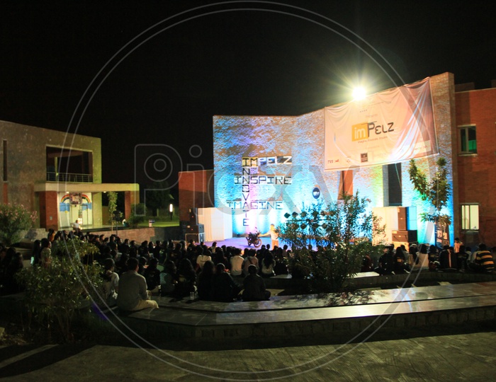 Image of Standup Comedy Artist Performing On Stage in an Event-VL680437 ...