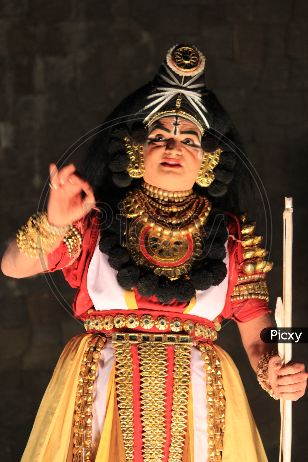 Image of Thirayattam Traditional Kerala Dance Art Form Performing On ...