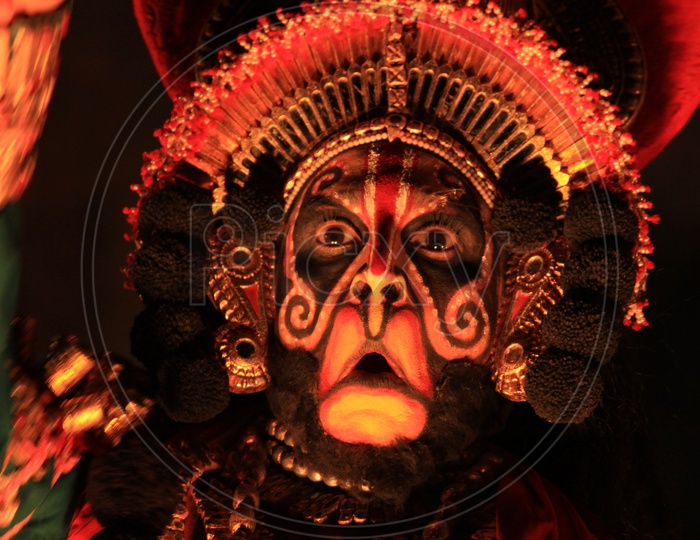 Image of Thirayattam Traditional Kerala Dance Art Form Performing On ...