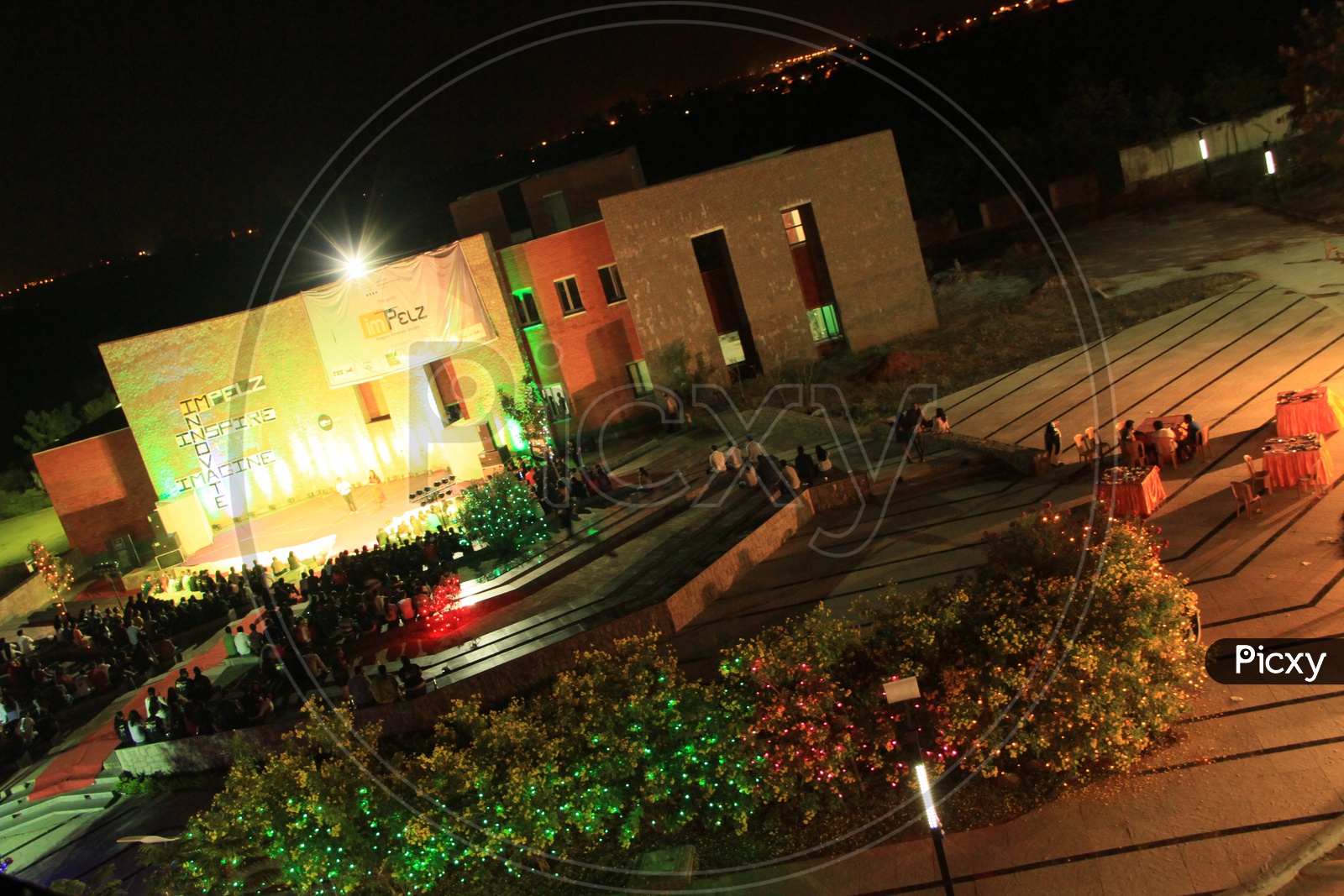 Image of Aerial View of an Event at IMT Hyderabad Campus-PZ026375-Picxy