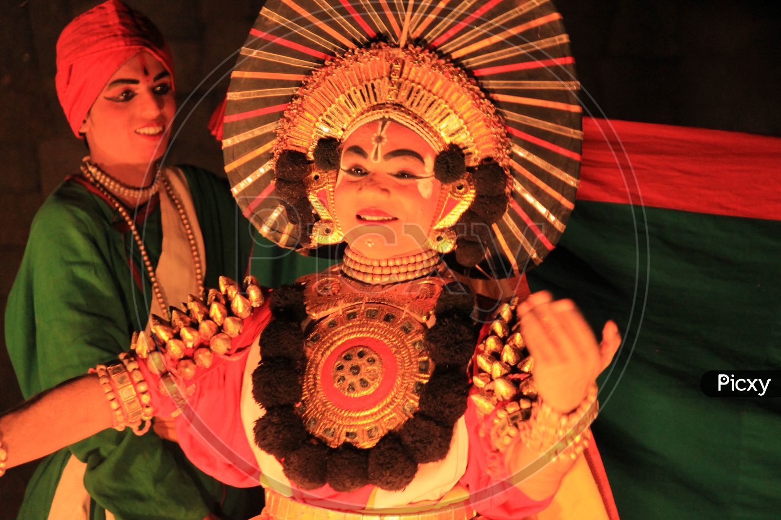 Image of Thirayattam Traditional Kerala Dance Art Form Performing On ...
