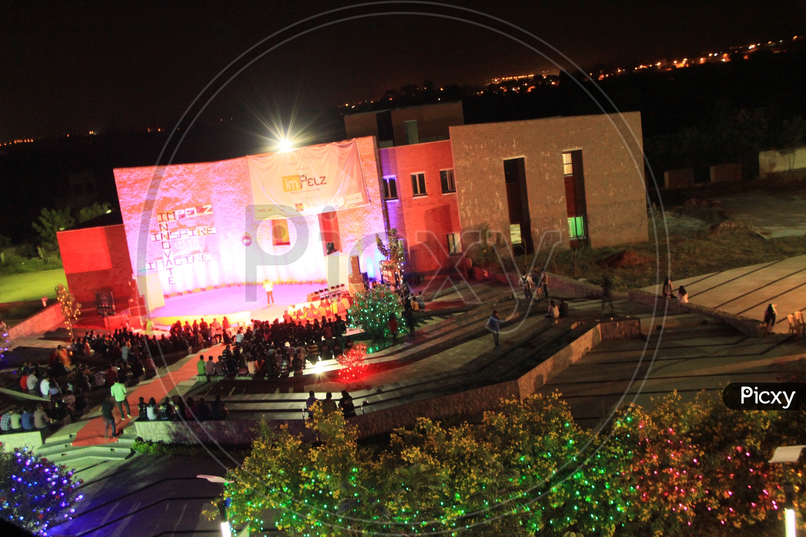 Image of Aerial View of an Event at IMT Hyderabad Campus-LA725367-Picxy